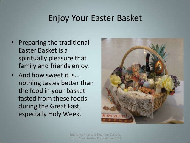 Traditional easter basket