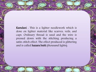 Traditional embroideries of india | PPTX
