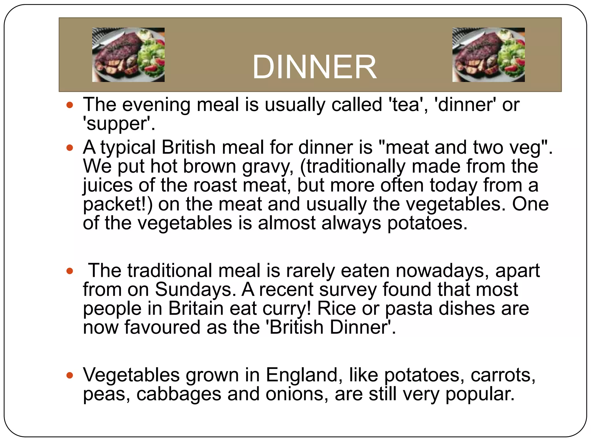 Traditional english food | PPTX