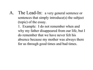 Traditional essay | PPT