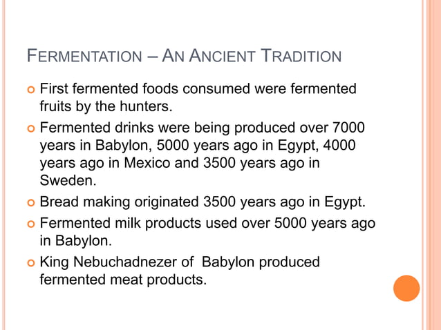 Traditional fermented foods | PPTX | Cooking | Food & Drink