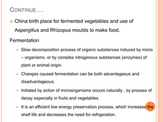 Traditional fermented foods | PPTX