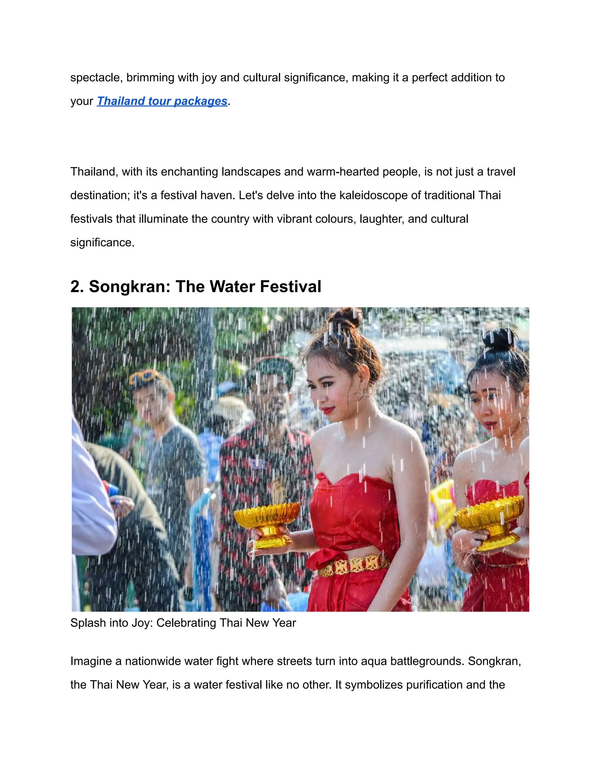 Traditional Festivals in Thailand: A Vibrant Tapestry of Culture and ...
