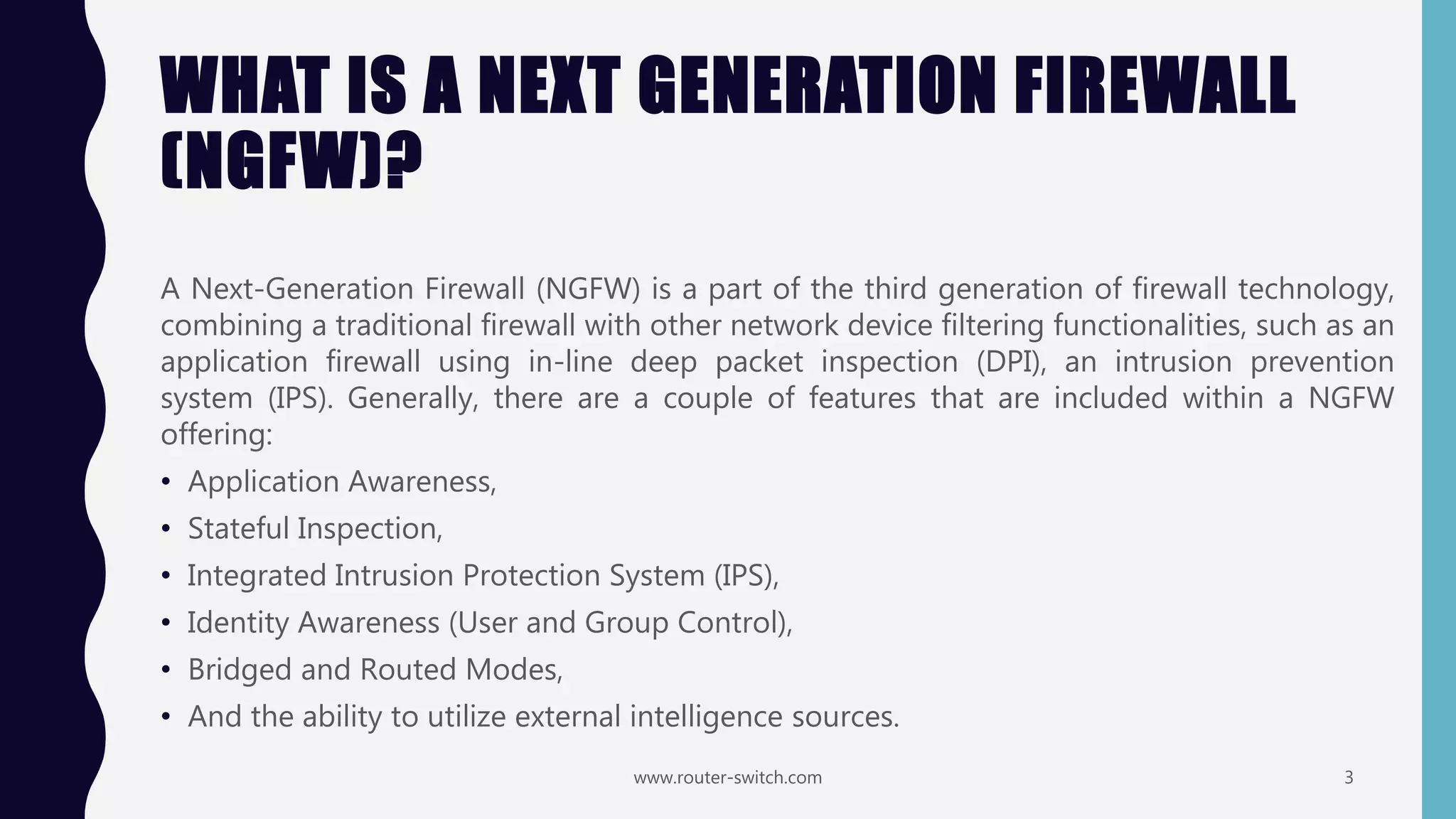 Traditional Firewall vs. Next Generation Firewall | PPTX