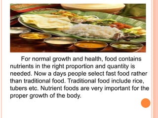 Traditional food or fast food??? | PPTX