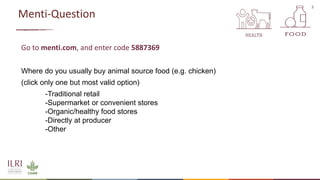 Traditional food chains–some thoughts on terminologies, perceptions and ...