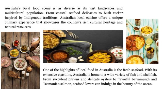 Traditional Foods Of Australia and The History | PPTX