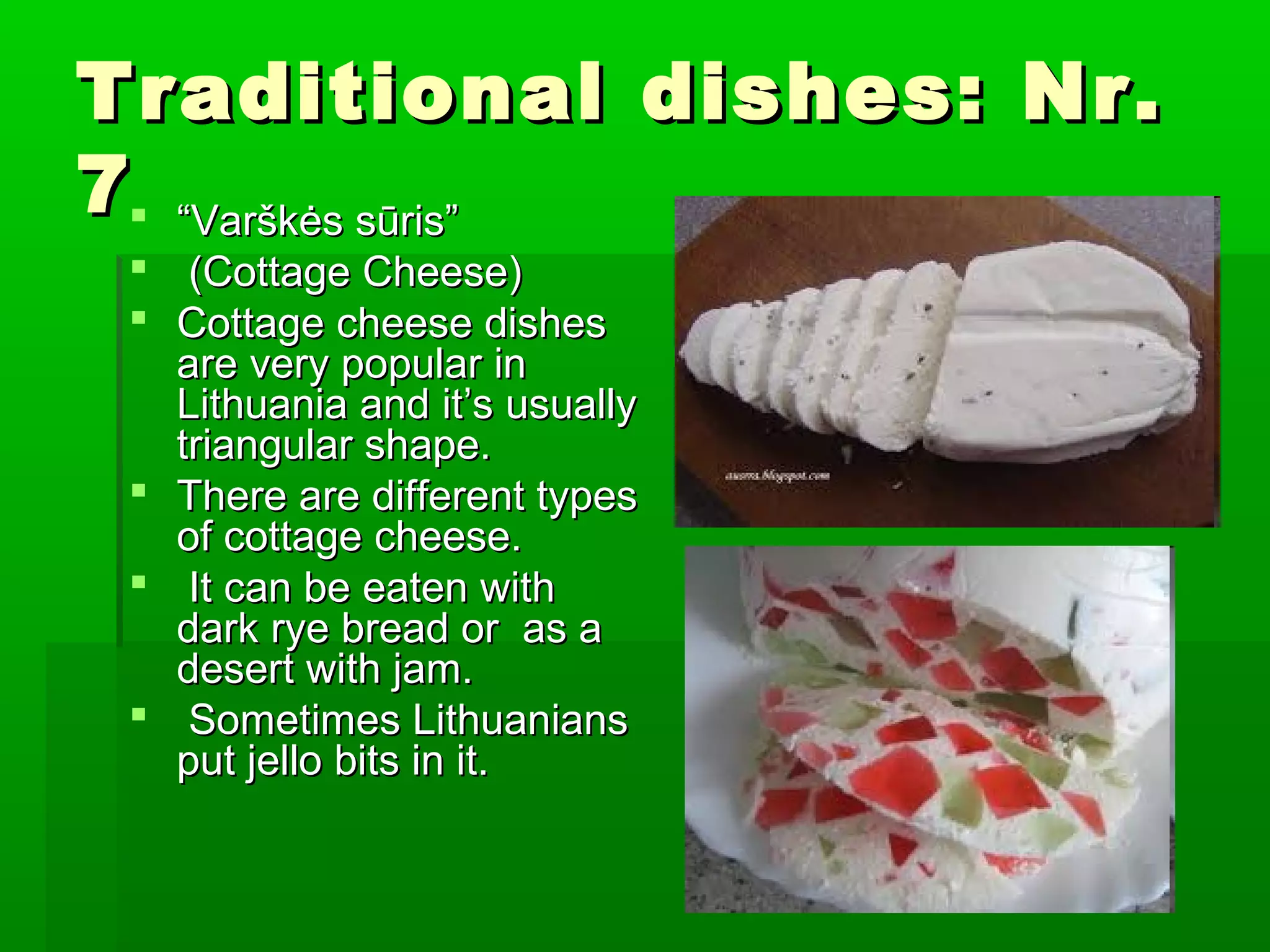 Traditional foods of Lithuania | PPT