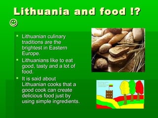 Traditional foods of Lithuania | PPT