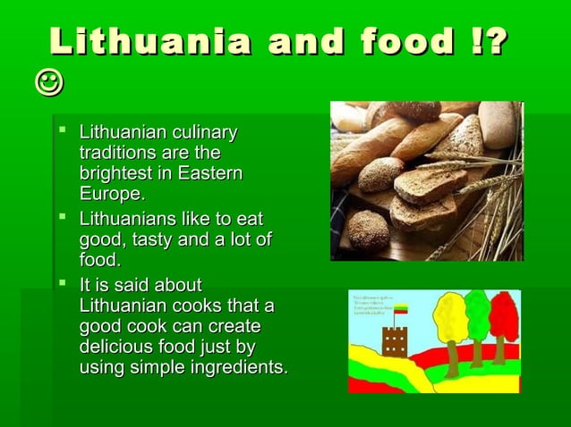 Traditional foods of Lithuania | PPT
