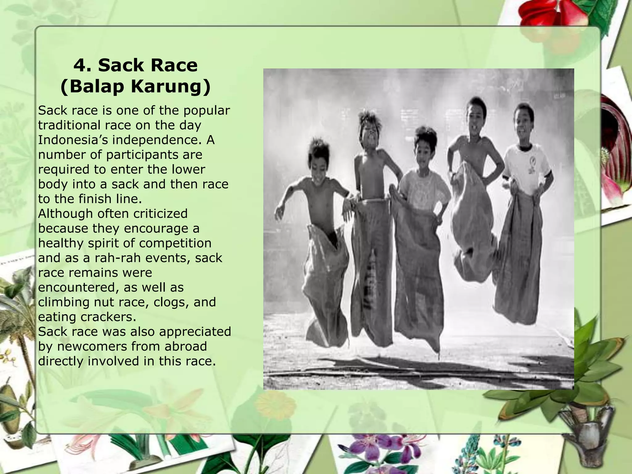 Traditional Games In The Indonesian Independence Day | PPTX