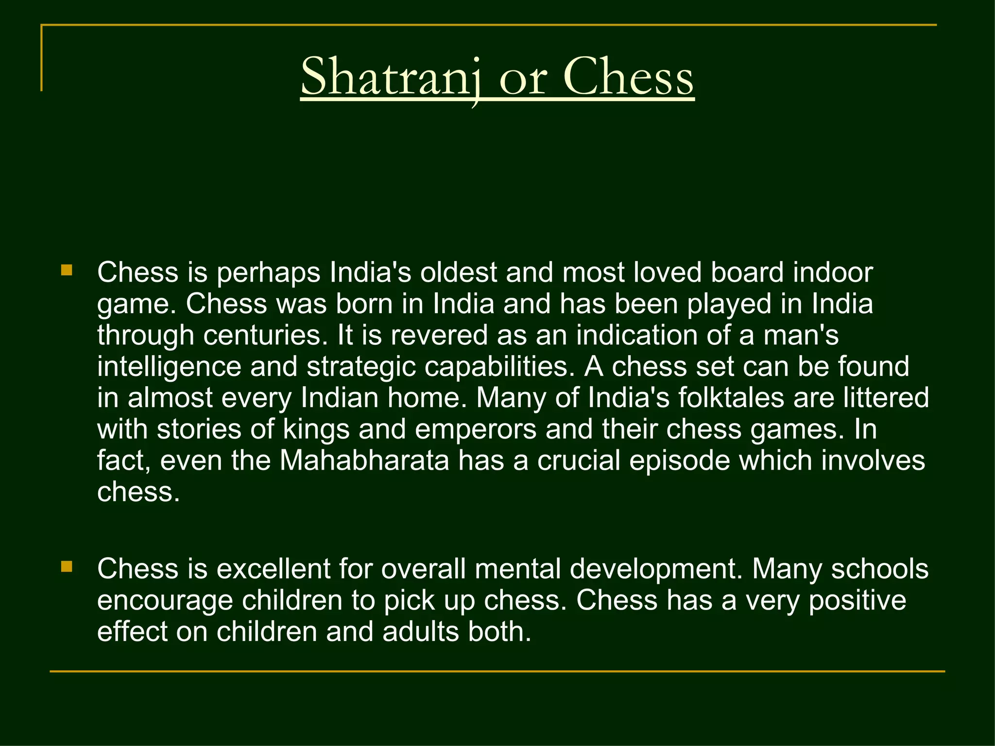 Traditional games of India | PPT