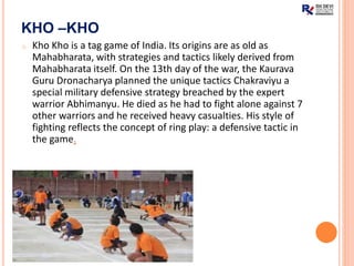 TRADITIONAL GAMES OF INDIA.pptx PowerPoint presentation | PPTX