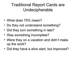 Traditional grading and standards based reporting | PPT | Educational ...