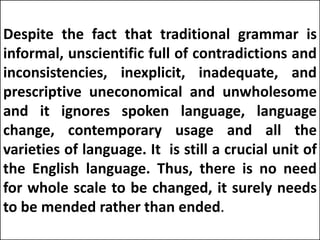 Traditional grammar | PPTX