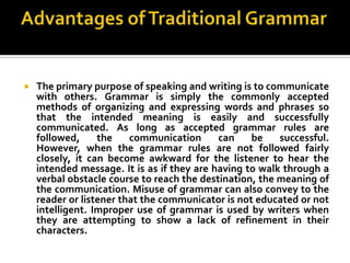 Traditional grammar ppt | PPTX