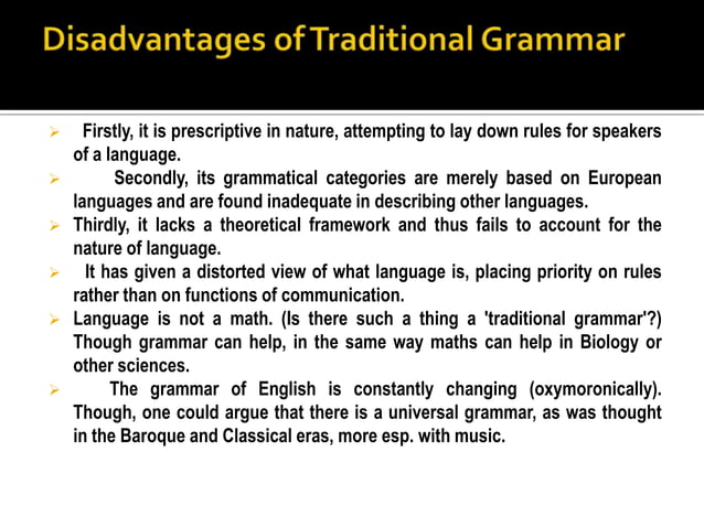 Traditional grammar ppt | PPTX