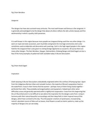 Traditional handicrafts of brunei darussalam | DOCX