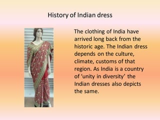 Traditional Indian Dress : Its Origin and Types | PDF