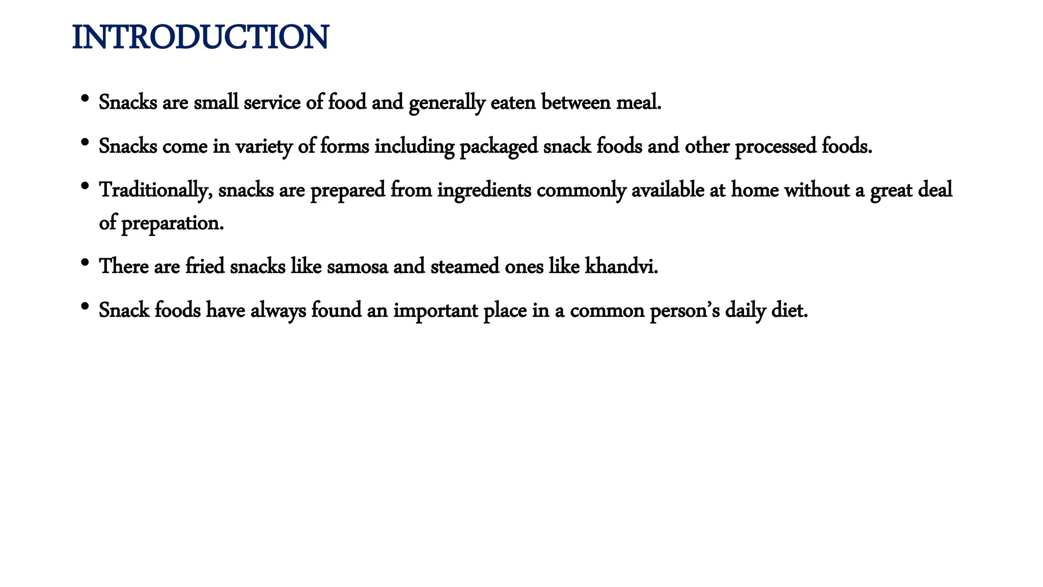 Traditional indian snack food | PPTX