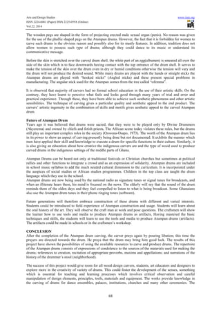 Traditional ingenuity in ghanaian atumpan drum construction | PDF ...