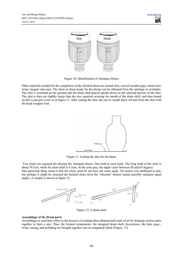 Traditional ingenuity in ghanaian atumpan drum construction | PDF ...