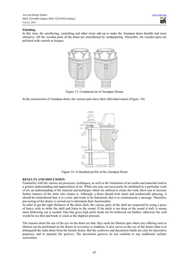 Traditional ingenuity in ghanaian atumpan drum construction | PDF ...