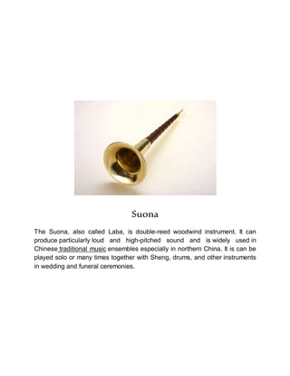 Traditional instruments in japanese and chinese music | PDF