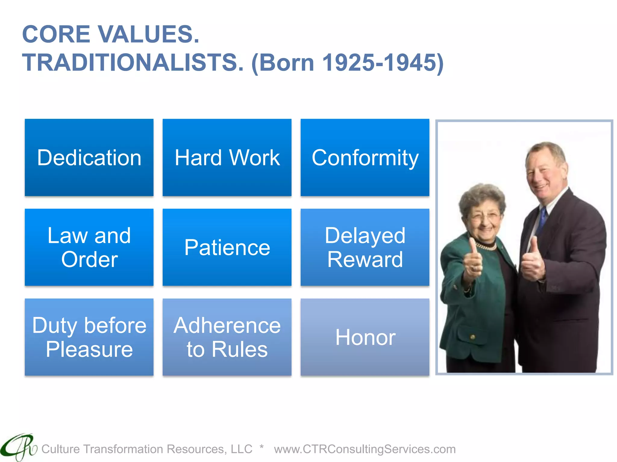 Traditionalist Generation - Healthy, Wealthy and Wise by CTR | PDF