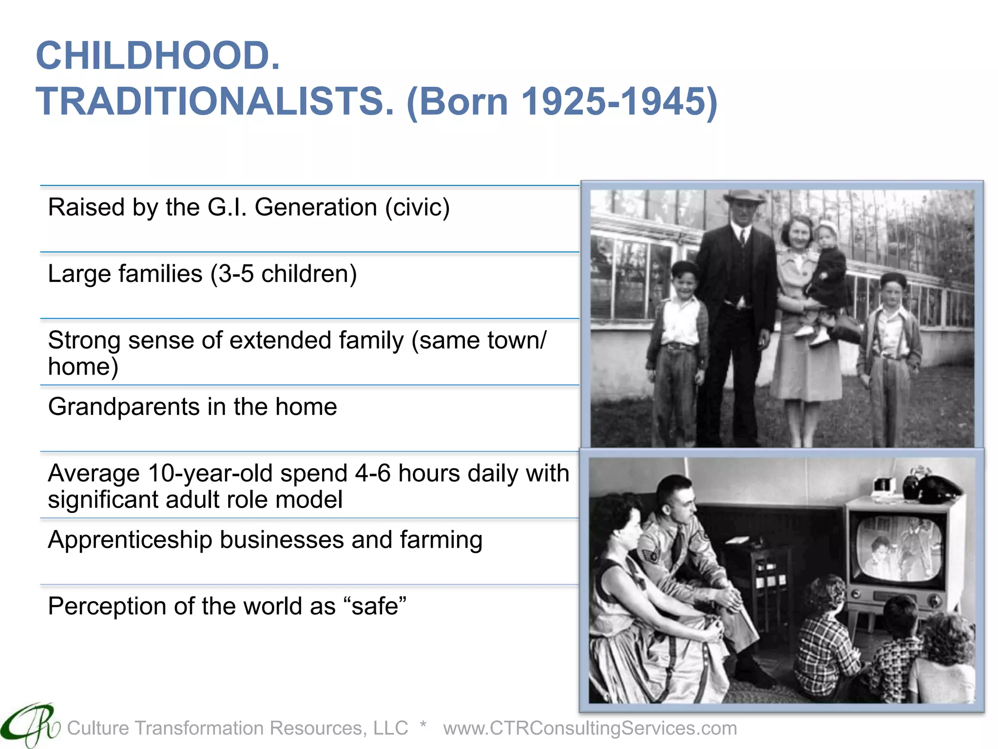 Traditionalist Generation - Healthy, Wealthy and Wise by CTR | PDF