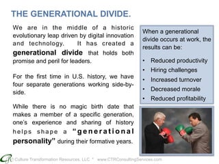 Traditionalist Generation - Healthy, Wealthy and Wise by CTR | PDF