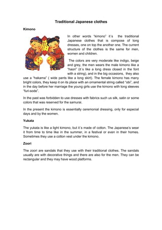 Traditional japanese clothes | DOC