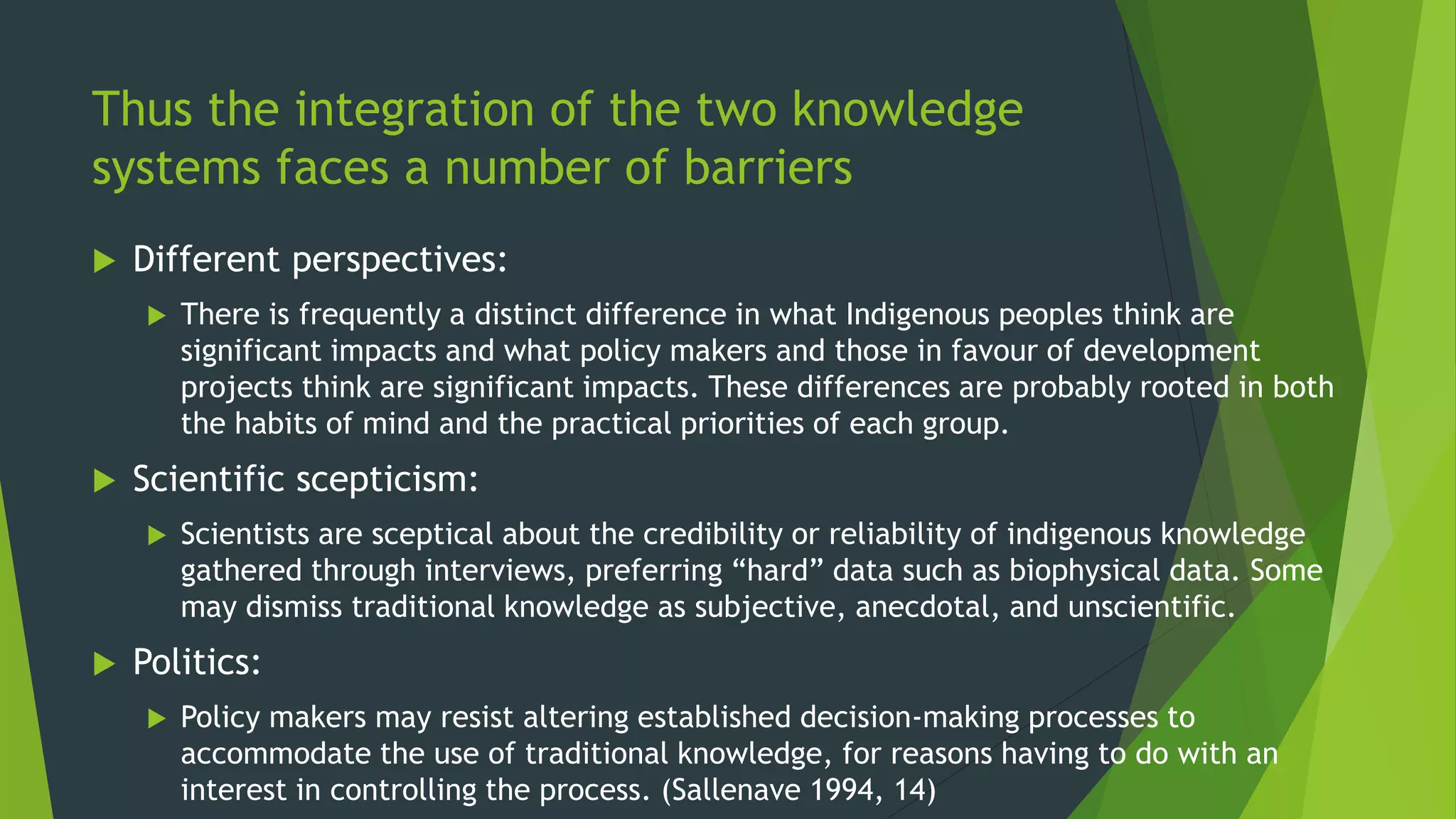 Traditional knowledge | PPTX