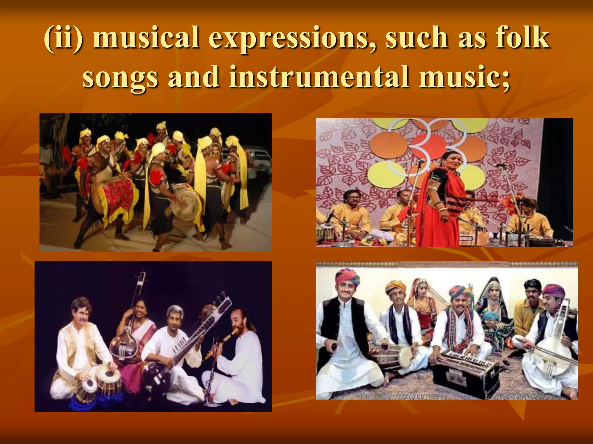 Traditional knowledge -concept folklore & forms of TK | PPT