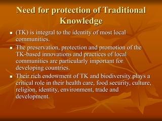 Traditional knowledge -concept folklore & forms of TK | PPT