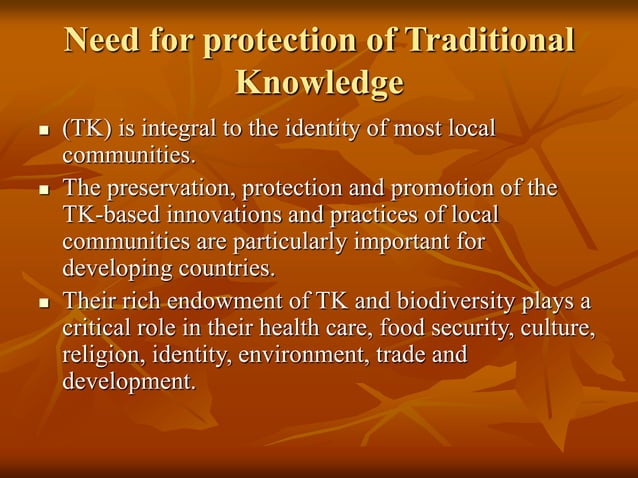 Traditional knowledge -concept folklore & forms of TK | PPT