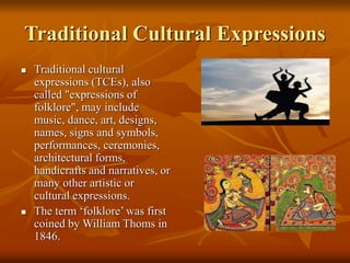 Traditional knowledge -concept folklore & forms of TK | PPT