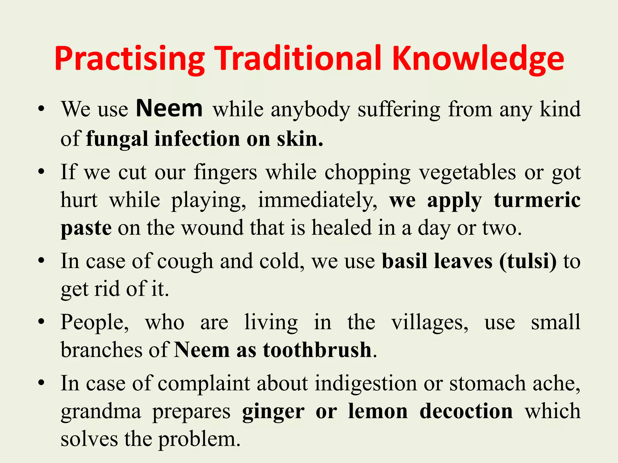 Traditional knowledge definition, scope and importance, Protection ...