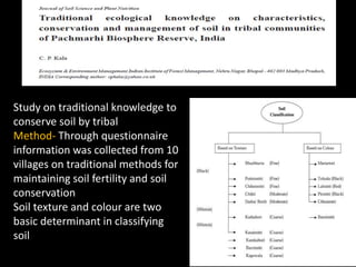Traditional knowledge in climate smart agriculture | PPTX