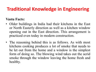 Traditional knowledge in engineering common to all groups EITK R-19 ...
