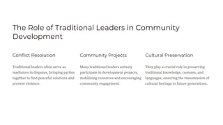 Exploring the Role of Traditional Leaders by Patrick Mpephu | PDF