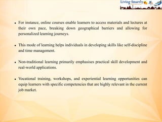 Traditional Learners vs. Non-Traditional Learners | PPT