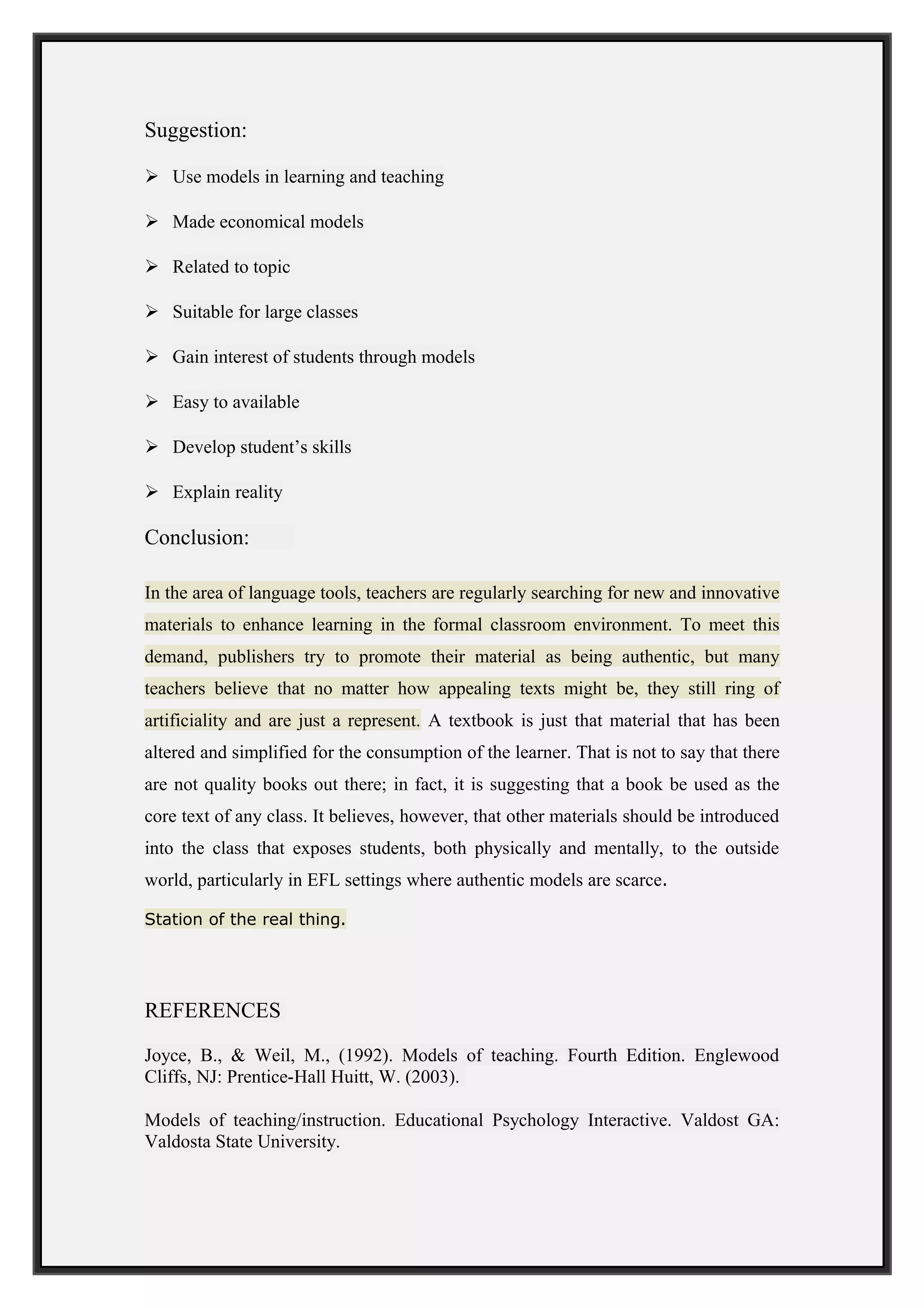 Traditional learning method | DOC