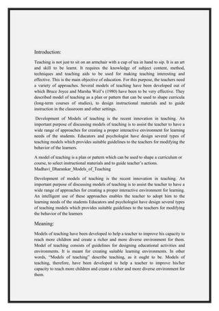 Traditional learning method | PDF