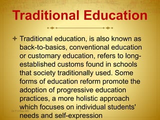 Traditional Learning to e-learning | PPTX
