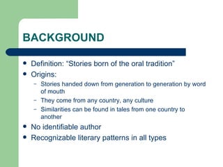 Traditional Literature | PPT