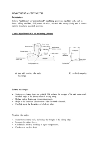 Traditional machining | DOCX