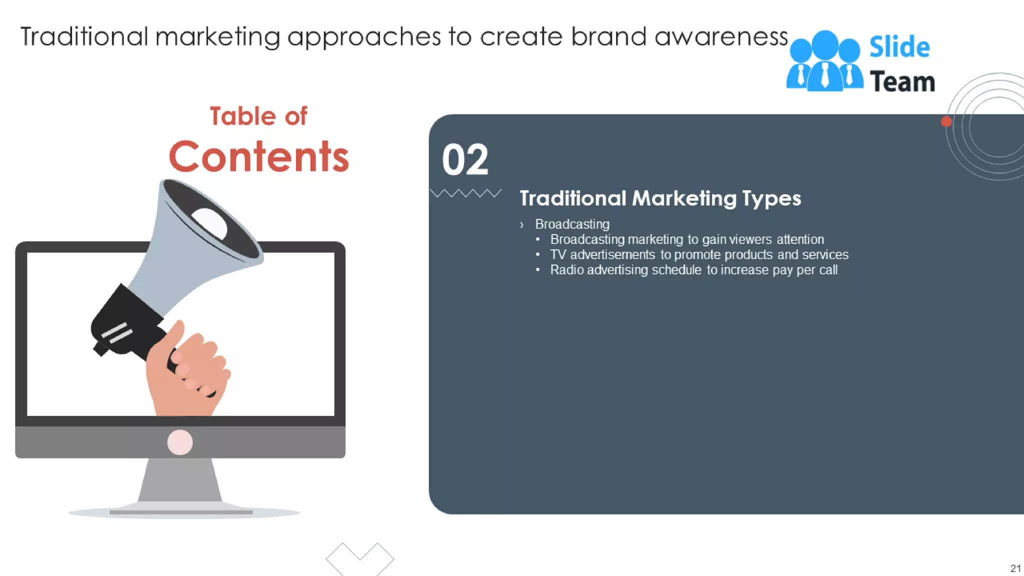 Traditional Marketing Approaches To Create Brand Awareness Powerpoint Presentation Slides MKT CD ...