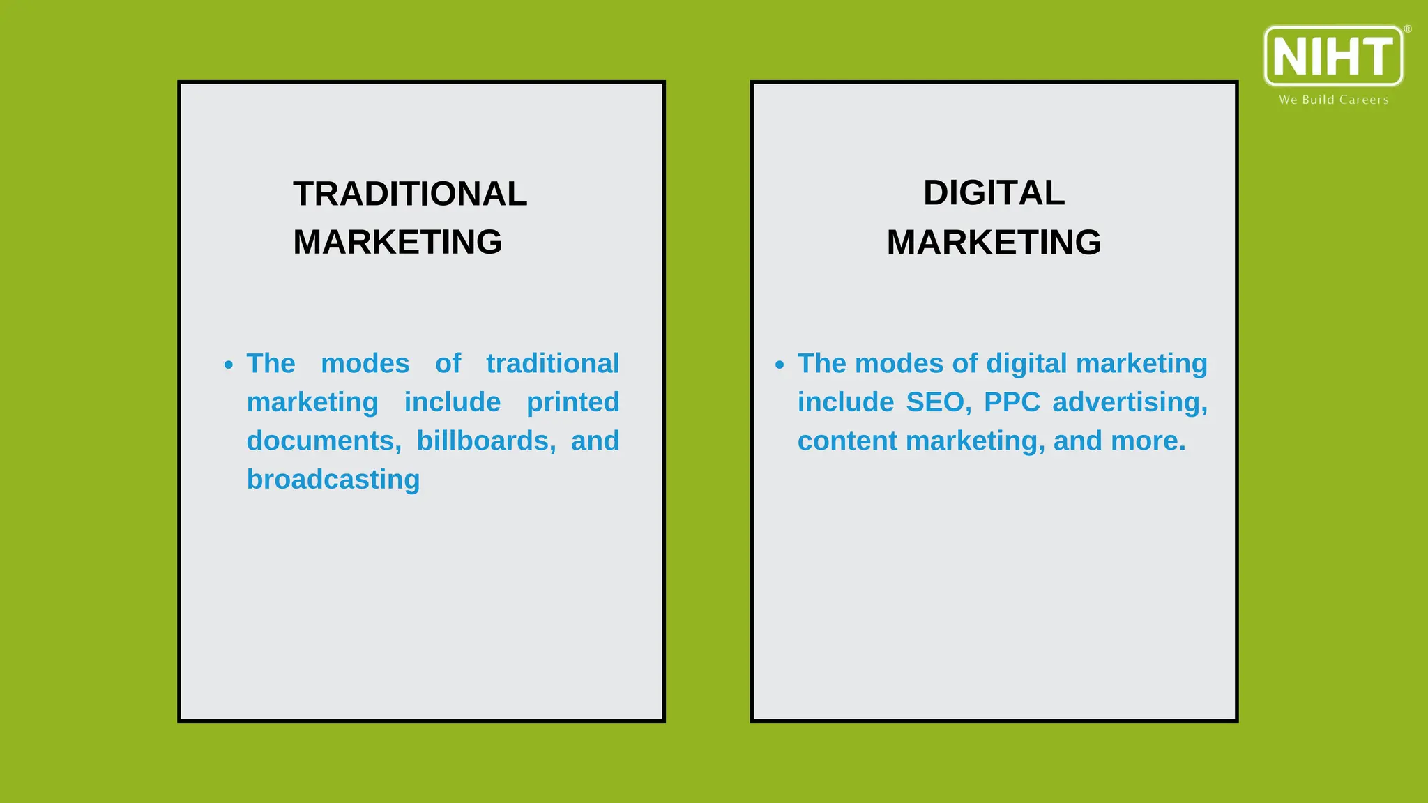 Differences Between Traditional Marketing and Digital Marketing | PDF