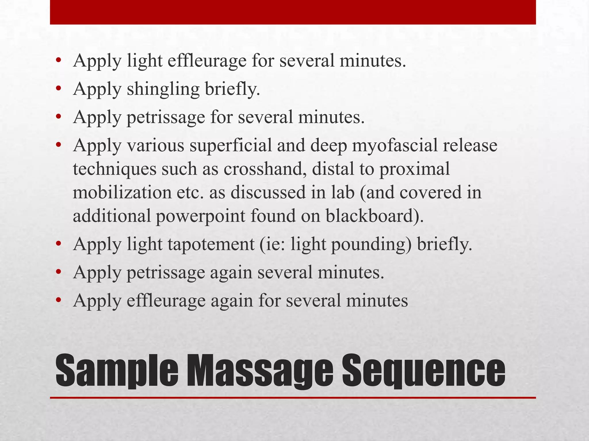 Traditional massage review | PPTX